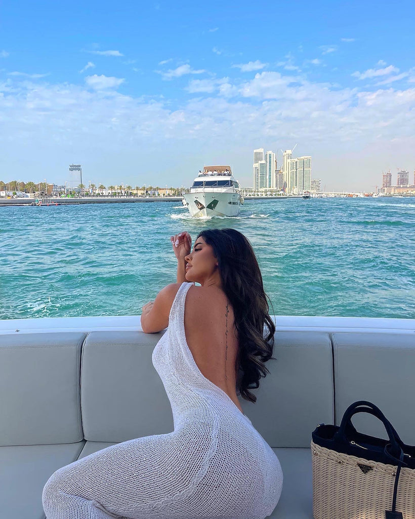 Isadora Backless Dress - White – Sorelleuk